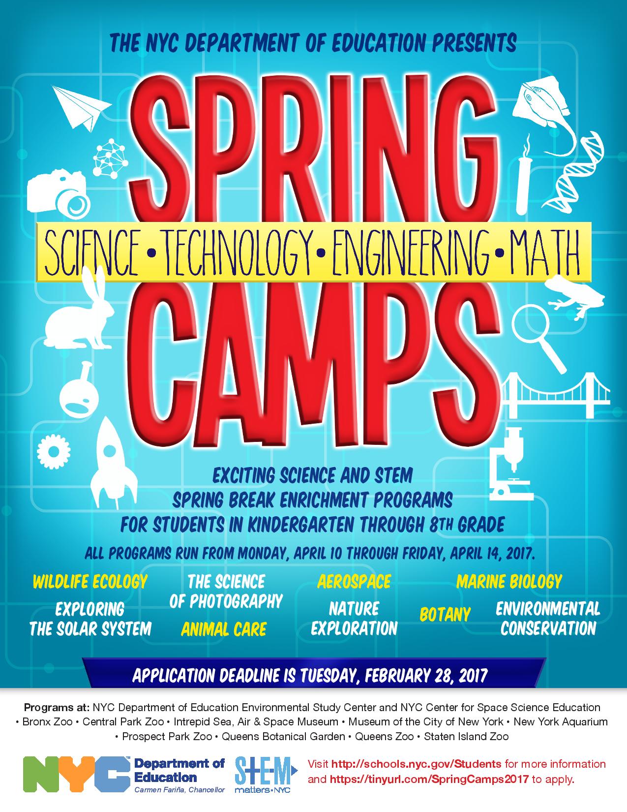 Spring STEM Camps | P.S. 188Q Kingsbury School, Dream Believe Achieve